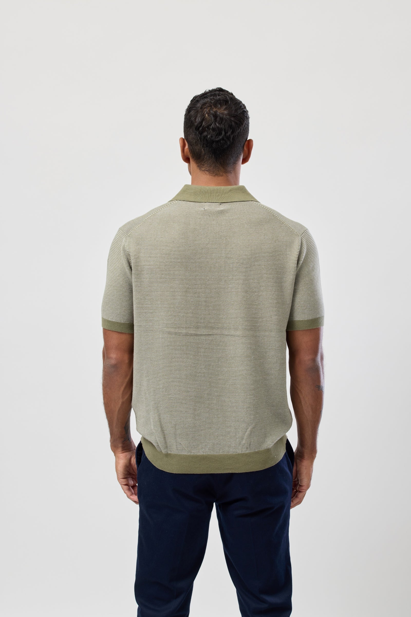 Short Sleeve Knitted Polo